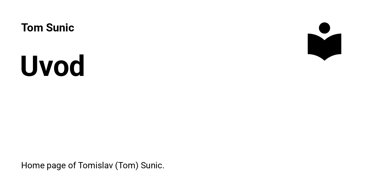 Uvod - Tom Sunic