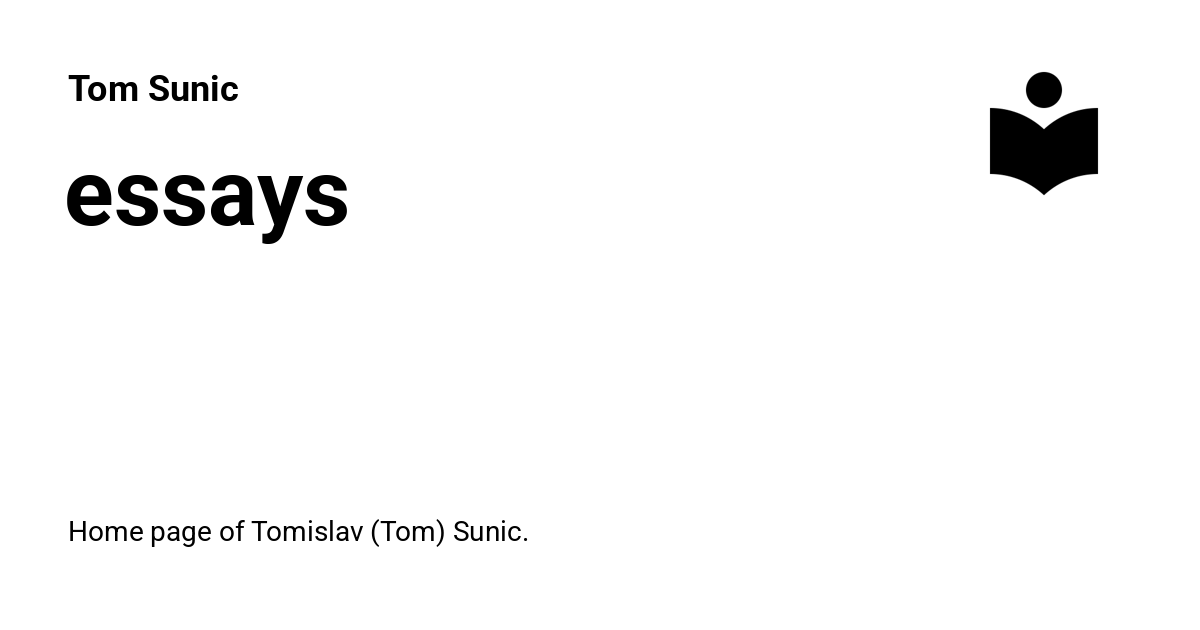essays - Tom Sunic
