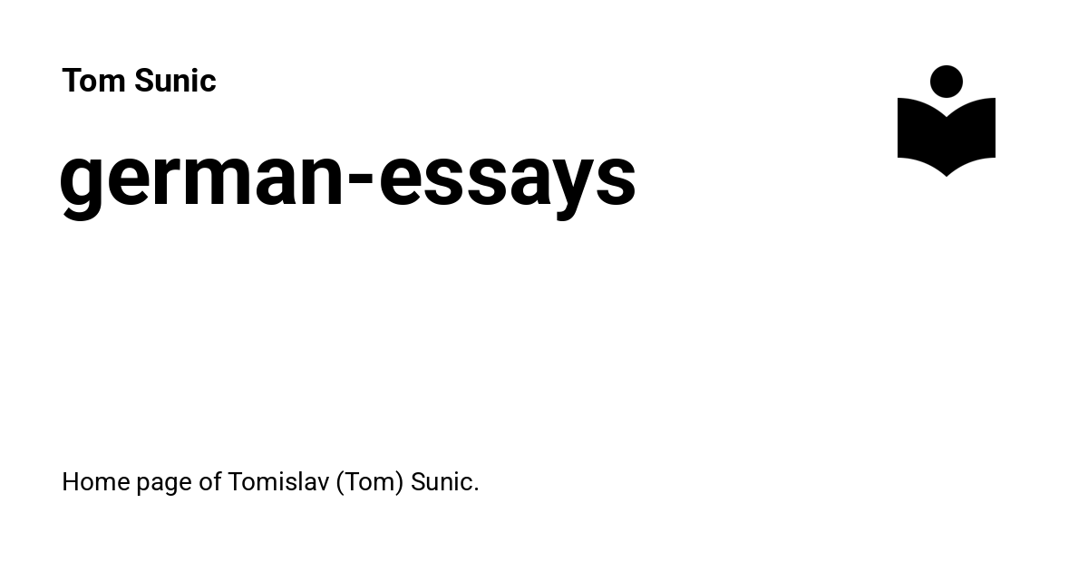 german-essays - Tom Sunic