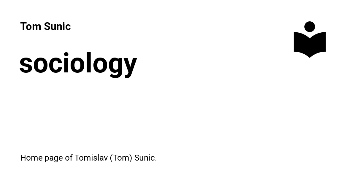sociology - Tom Sunic